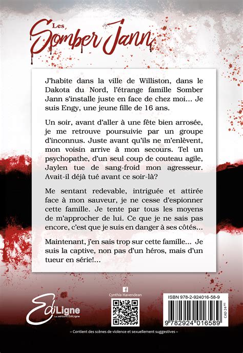 Les Somber Jann Saison 1 Par Cynthia Havendean Littérature Roman
