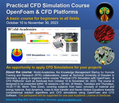 Practical Cfd Simulation Course Openfoam And Cfd Software World Academies