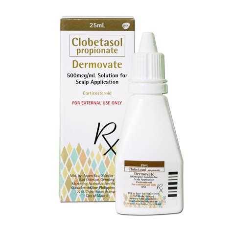 Dermovate Clobetasol Propionate 500mcg Ml Solution For Scalp Application 25ml Price In The