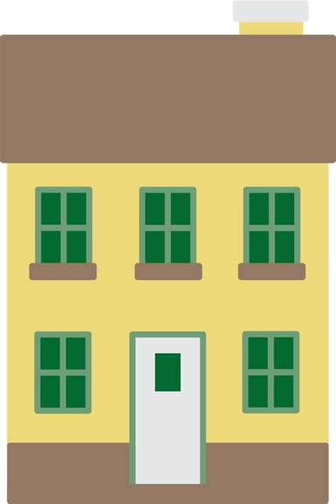Outline Drawing House Front Elevation View 11577271 Png