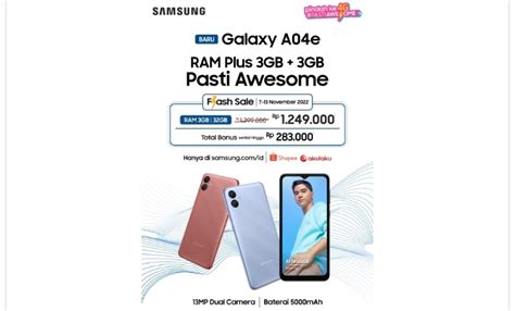 Harga Dan Spesifikasi Samsung Galaxy A04e