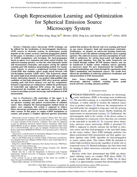 Pdf Graph Representation Learning And Optimization For Spherical Emission Source Microscopy System