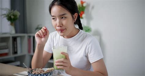 Girl Drinking Milk Stock Video Footage For Free Download