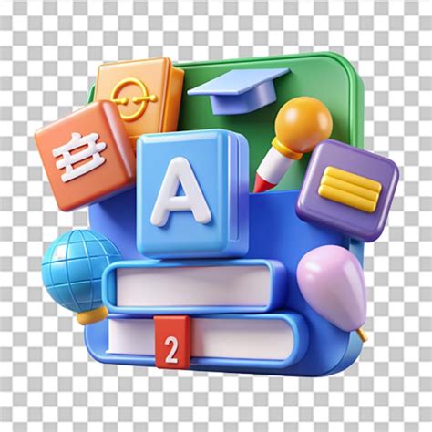 3d language translation sign elearning and education learning language