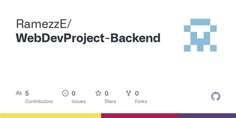 github ramezze webdevproject backend