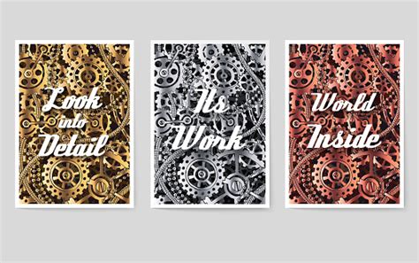 당신을 위한 기계 벡터 포스터의 집합 인쇄 동기 부여 슬로건 텍스트 디자인 인쇄 모바일 벽지 또는 웹 개념에 대 한 템플릿 기어 기계 부분에 대한 스톡 벡터 아트 및 기타