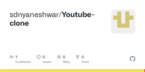 Github Sdnyaneshwar Youtube Clone