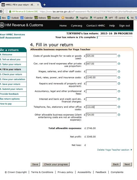 Filing A Self Assessment Tax Return Yogatax