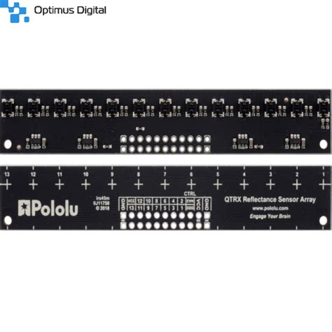 QTRX MD A Reflectance Sensor Array Channel Mm Pitch Analog Output Low Current