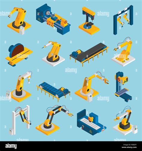 Isometric Robot Machinery Stock Vector Image And Art Alamy