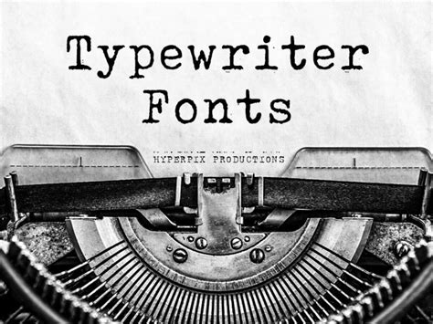 Classic Typewriter Font Word At Harry Oloughlin Blog