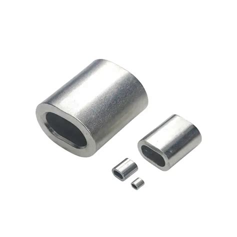 316 타원형 원활한 1 5mm 2mm 3mm 8mm 10mm 압착 스웨이지 스테인레스 스틸 케이블 슬리브 와이어 로프 슬링