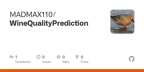 GitHub MADMAX WineQualityPrediction