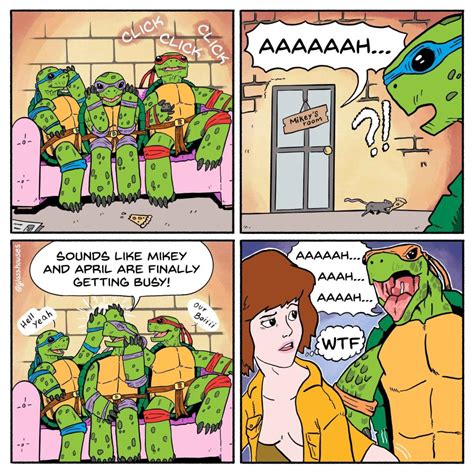 Rule 34 April Oneil Artist Request Comic Couch From Behind Position