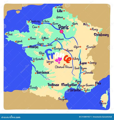 Map Of France Major Cities