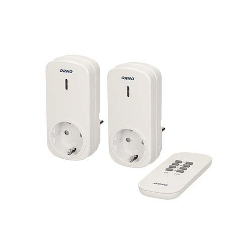 Set Of Wireless Sockets With Remote Control 2 1 OR GB 418 GS Spector Light