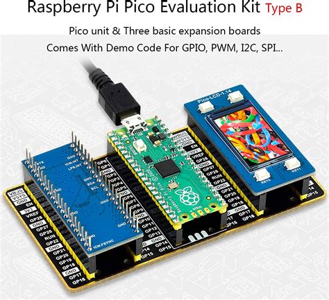 Buy Raspberry Pi Pico Evaluation Kit With Pico With Pre Soldered Header Inch RGB Display