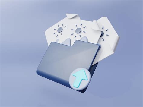 Premium Photo 3d Upload Folder Contains Image Files Perfect For