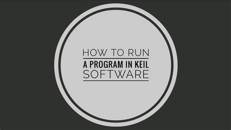 Keil Uvision Tutorial On How To Create And Run Assembly Program