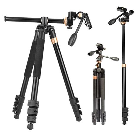Professional Portable Tripod Monopod With 3 Way Pan Head Hiffin