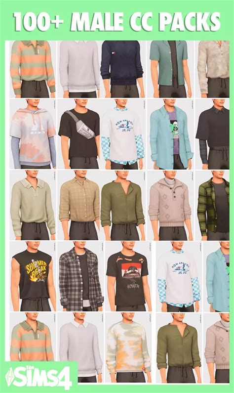 Male Cc Folder The Sims 4 Male Clothes Cc Mods Folder Free Download