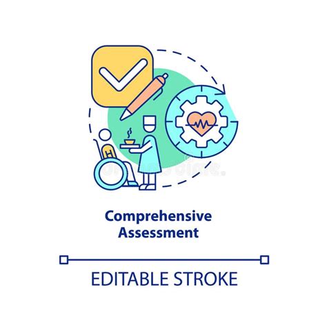 Comprehensive Assessment Concept Icon Stock Vector Illustration Of