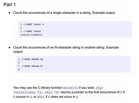 Solved Part 1 • Count The Occurrences Of A Single Character