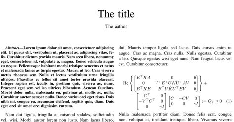 matrices writing big block matrix in double column using ieeetran