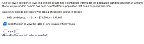 Solved Use The Given Confidence Level And Sample Data To Chegg