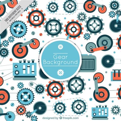 Free Vector Decorative Background Of Assembly Machinery