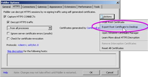Setting Up Proxycap Fiddler And Fixing Ssltls Errors Bit Armory Blog