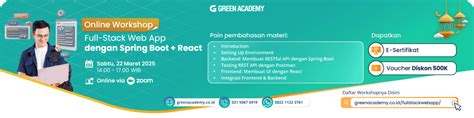 Workshop Full Stack Web App Dengan Spring Boot Dan React Bootcamp