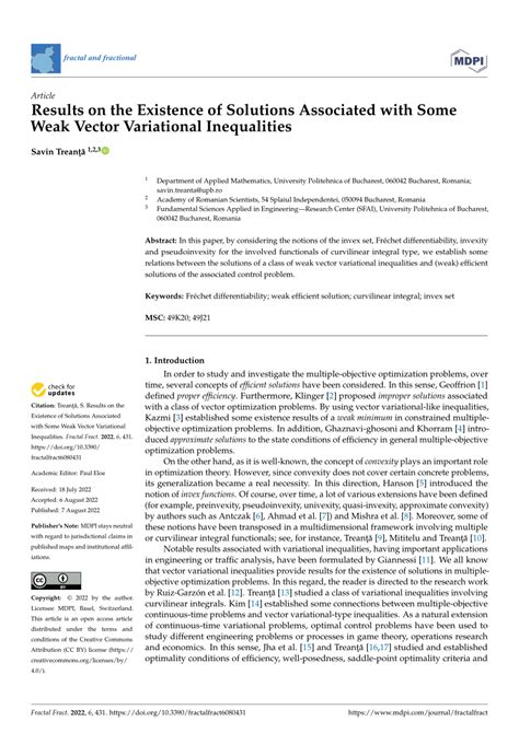 Pdf Results On The Existence Of Solutions Associated With Some Weak