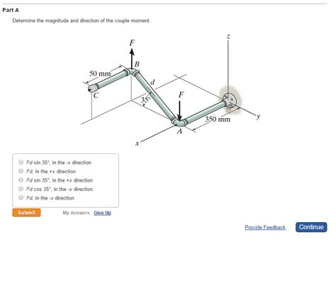 Solved Determine The Magnitude And Direction Of The Couple