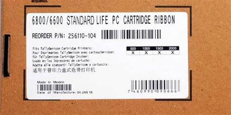 Tallygenicomm Ink Cartridge Tally Genicom Ribbon 256110 105 Tally