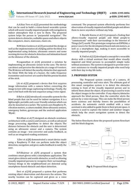 Artificial Intelligence Based Smart Navigation System For Blind People Pdf