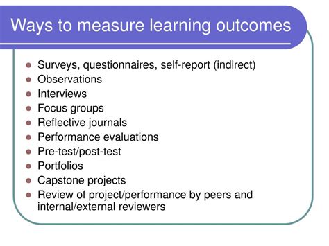 Tools To Measure Learning Outcomes At Jenenge Blog