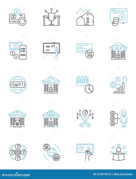 Strategic Forecasting Linear Icons Set Prediction Analysis