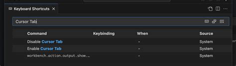 How To Add Keybinding To Toggle Cursor Tab Discussion Cursor Community Forum