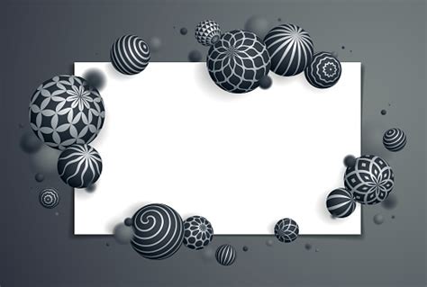 추상구 벡터 배경에 빈 종이 시트 패턴으로 장식 된 비행 공의 구성 장신 구장 필드 효과의 깊이와 3d 혼합 다양한 사실적 지구 공란에 대한 스톡 벡터 아트 및 기타 이미지