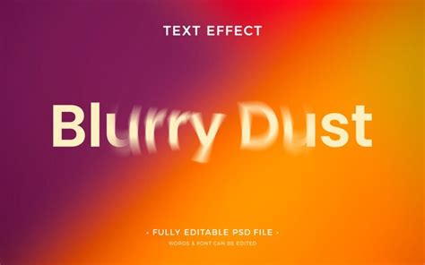 Premium Psd Blur Text Effect