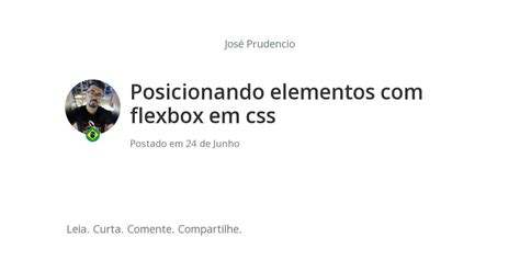 Posicionando Elementos Flexbox Em Css