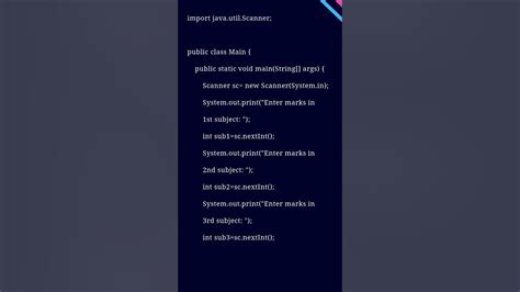 Java Program To Calculate Percentage Computerscience Java Coding Youtube