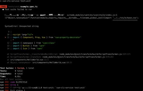 Default Unit Tests Are Failing · Issue 1879 · Vuejsvue Cli · Github