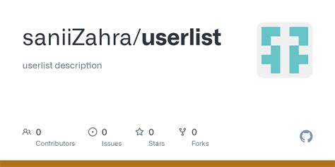 Github Saniizahra Userlist Userlist Description