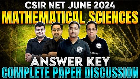 csir net response sheet 2024 csir net mathematics analysis and detailed