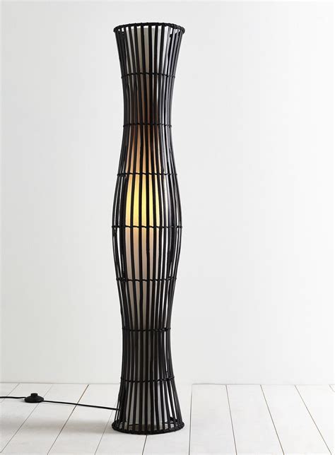 Rattan Wicker Floor Lamp Foter