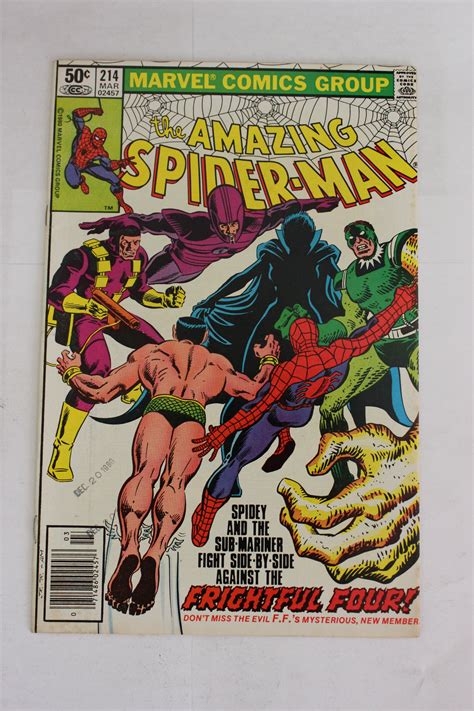 The Amazing Spider Man 214 Newsstand Edition 1981 Spider Man Vfnm Comic Books Bronze Age