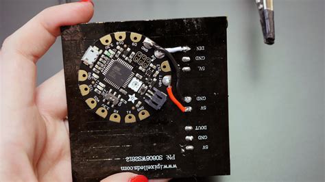 Led Matrix Snowflake Sweater With Bluetooth Control Becky Stern