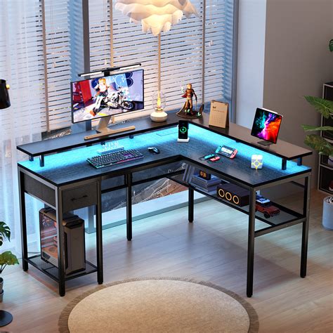 Gaming Desk With Console Storage